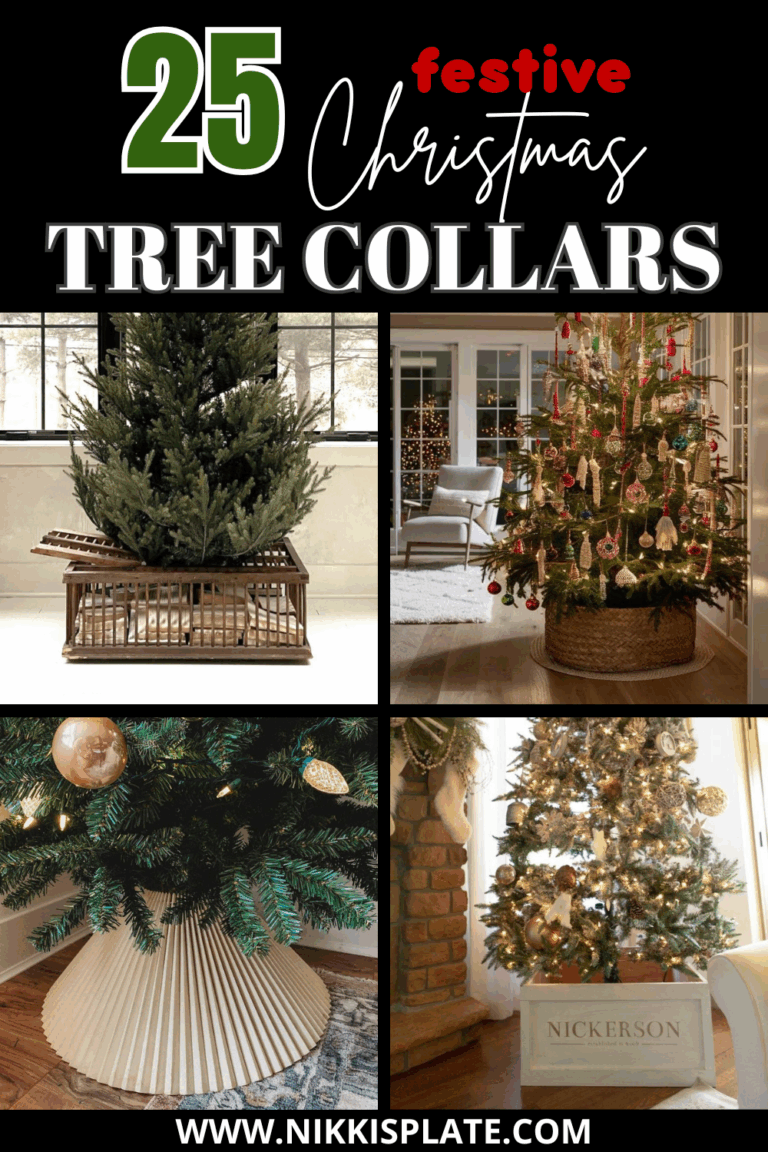 25 Christmas Tree Collar Ideas for 2025 - Nikki's Plate