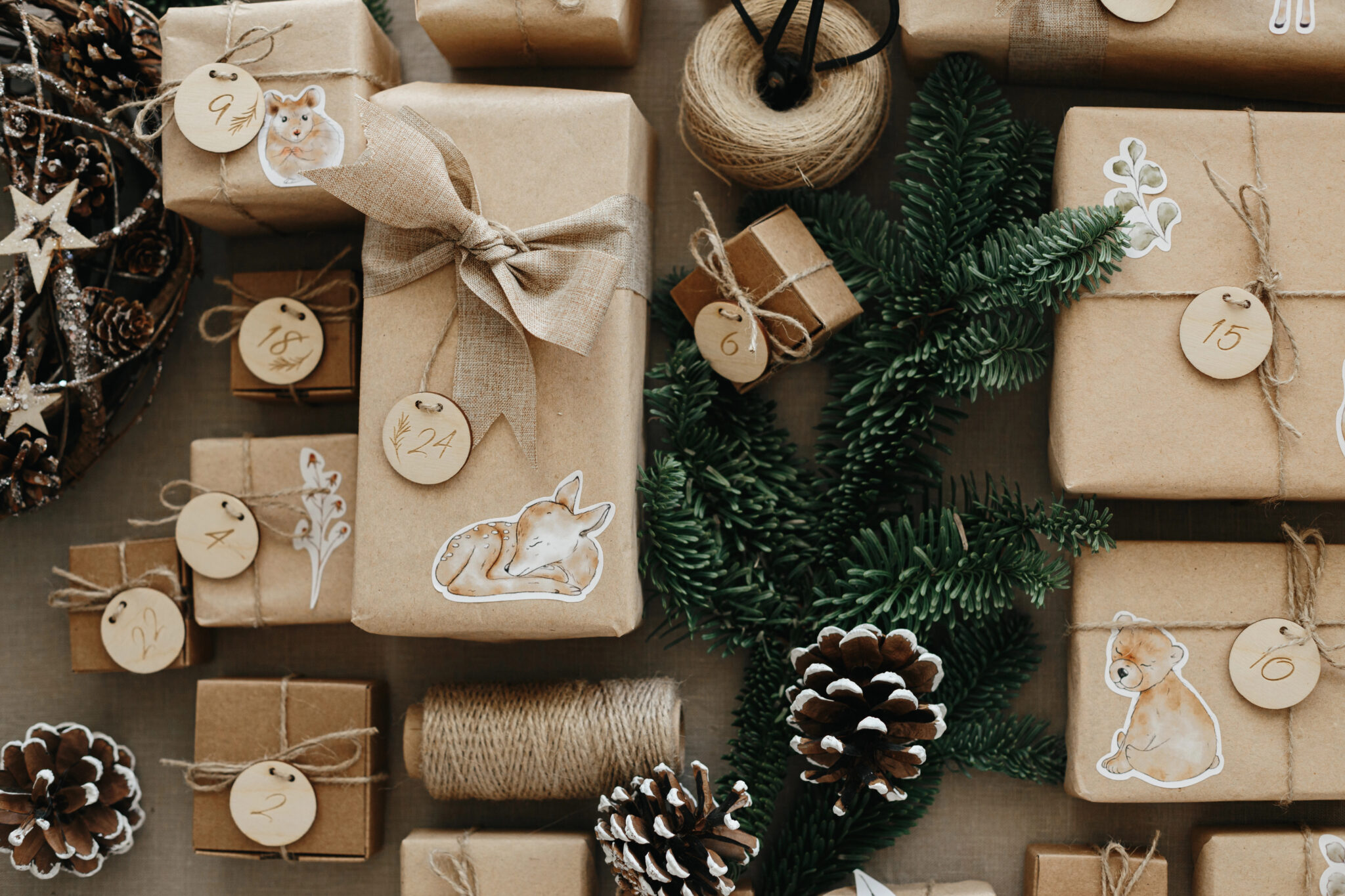 DIY Christmas Advent Calendar (Rustic Farmhouse Style)