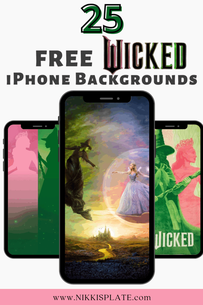 25 FREE Wicked iPhone Backgrounds - Elphaba and Glinda Wallpapers