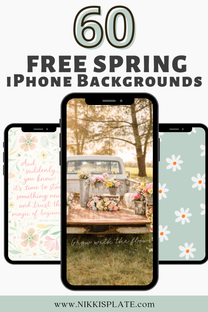 60 FREE Spring iPhone Wallpapers (Fresh & Aesthetic Designs)