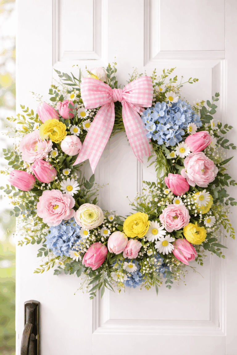 25 Beautiful Spring Wreaths to Freshen Up Your Front Door