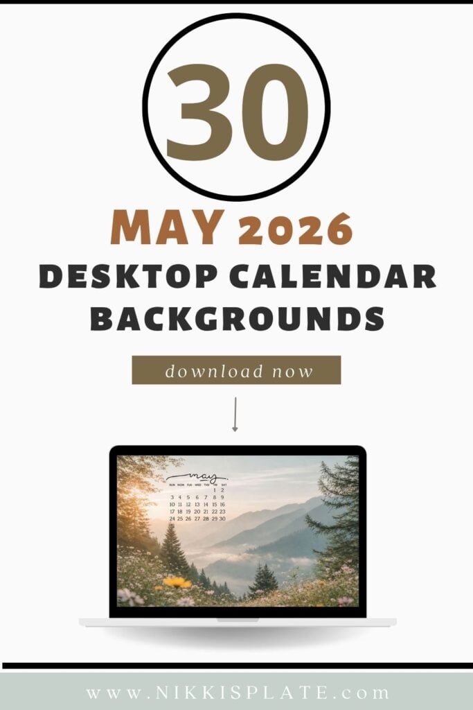 30 Free May 2026 Desktop Calendar Backgrounds