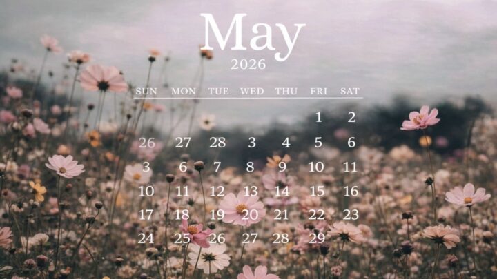 30 Free May 2026 Desktop Calendar Backgrounds